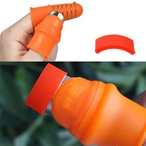 OFNMY 2 Pack Garden Silicone Thumb Knife Separator Finger Knife Harvesting Plant Knife Plant Gardening Gifts Trim Garden Vegetable Gardening Tools(Large Silicone Thumb Knife)