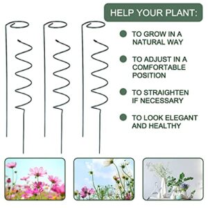 Plant Support Stakes, 6 Packs Plant Stakes for Indoor and Outdoor Plants Plant Support for Potted Plants Orchid Lily Dahlia Clematis Rose Flowers Stem