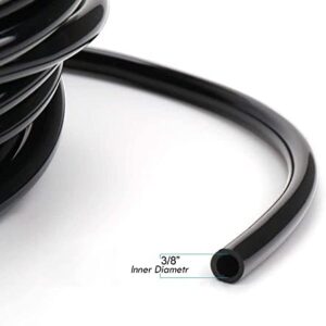 3/8" Irrigation Tubing 50ft, Heavy Duty Blank Distribution Tubing, Watering Drip Automatic Irrigation Equipment Set for Garden Greenhouse,Flower,Patio