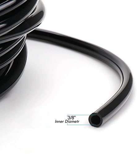 3/8" Irrigation Tubing 50ft, Heavy Duty Blank Distribution Tubing, Watering Drip Automatic Irrigation Equipment Set for Garden Greenhouse,Flower,Patio