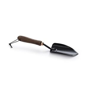 barebones, walnut spade, ergonomic stainless steel blade