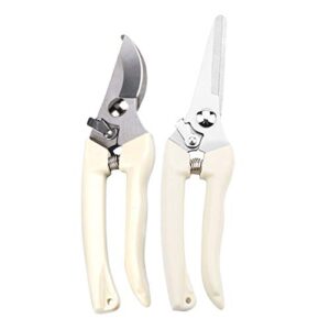 2pc stainless steel pruning and cutting multifunctional horticultural scissors orchard flower branch picking tree pruning and garden branch cutting tool