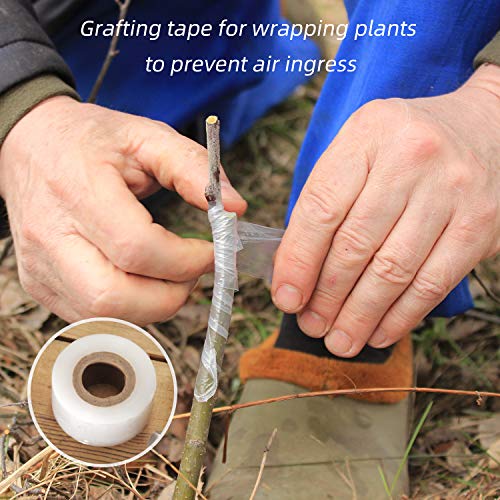 KTKT Grafting Tool Kit, Garden Pruner Tools, Perfect for Fruit Trees Grafting, Including Grafting Tapes, Grafting Knife & Replacement Blades