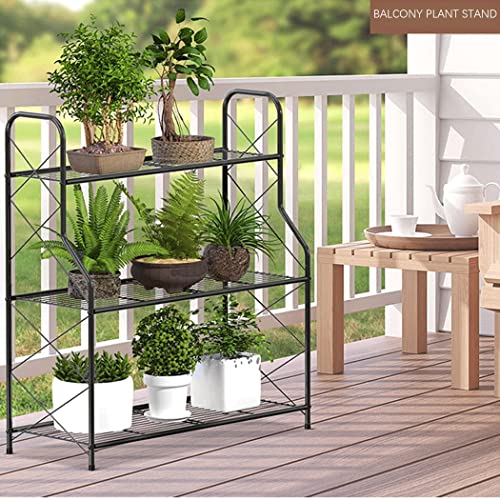 TIDANT 3 Tiers Plant Stand Indoor,Plant Stand shelf,3 Tiers Metal grid for Indoor Outdoor Plant Holder,for Garden,Balcony,Patio,Living Room.