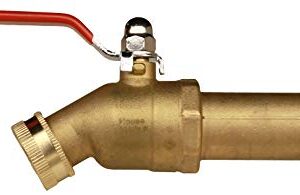 House Mods HMP011 LF Compliant Brass 3/4" MIP Water Heater Drain/Flush Valve(Full Port, Ball Valve, 3 inch Shank, W/ Garden Hose Cap)