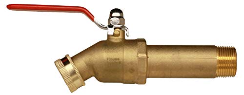 House Mods HMP011 LF Compliant Brass 3/4" MIP Water Heater Drain/Flush Valve(Full Port, Ball Valve, 3 inch Shank, W/ Garden Hose Cap)