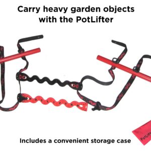 PotLifter - Potted Plant Mover and Essential Lifting Tool For Garden Flower Pots, Planters, Trees, Rocks - Lifts Up to 200 Pounds - A Plant Caddy Alternative, Easily Move Heavy Items Around Your Yard