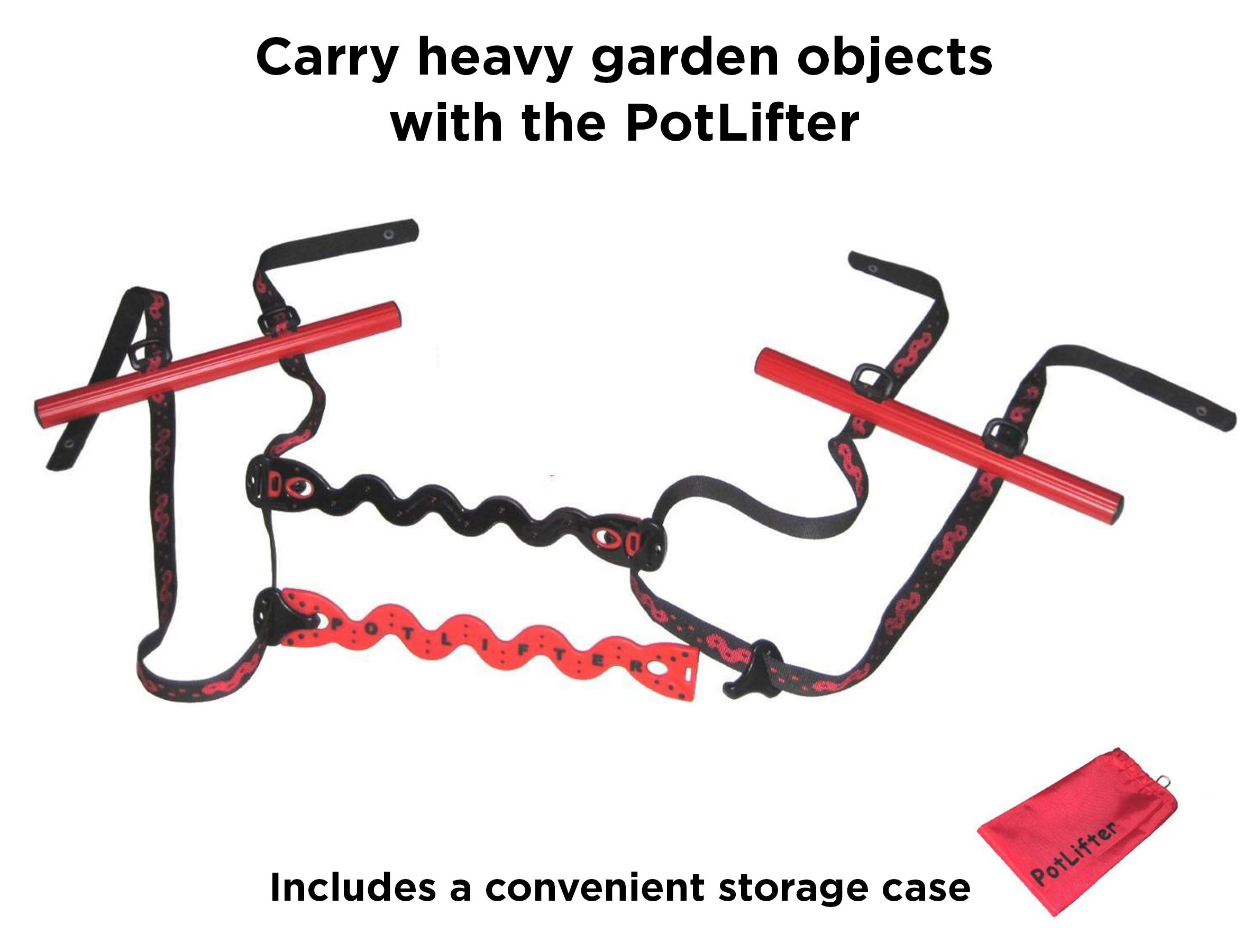 PotLifter - Potted Plant Mover and Essential Lifting Tool For Garden Flower Pots, Planters, Trees, Rocks - Lifts Up to 200 Pounds - A Plant Caddy Alternative, Easily Move Heavy Items Around Your Yard