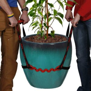 PotLifter - Potted Plant Mover and Essential Lifting Tool For Garden Flower Pots, Planters, Trees, Rocks - Lifts Up to 200 Pounds - A Plant Caddy Alternative, Easily Move Heavy Items Around Your Yard