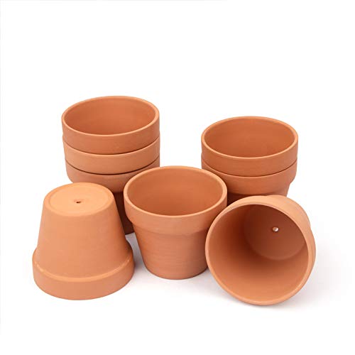 [26 Pack] 4" Planter Nursery Pots Terracotta Pot Clay Pots Clay Ceramic Pottery Cactus Flower Pots Succulent Nursery Pots Garden Terra Cotta Pots with Drainage Hole (26)