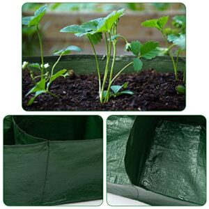 UCandy Raised Garden Bed with 3 Partition Grids,Durable PE Fabric Planters Grow Bags,Suitable for Potato,Tomato,Flower,Vegetable Plant Container (1)