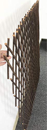 Sumery Nature Willow Trellis Expandable Plant Support Plant Climbing Lattices Trellis Willow Expandable Trellis Fence for Climbing Plants Support 36x92 Inch,Double Panel (1, Willow Wicker Fence)