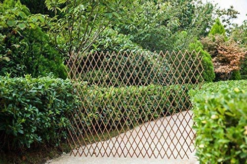 Sumery Nature Willow Trellis Expandable Plant Support Plant Climbing Lattices Trellis Willow Expandable Trellis Fence for Climbing Plants Support 36x92 Inch,Double Panel (1, Willow Wicker Fence)