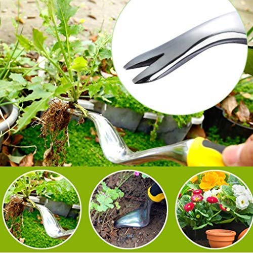 Sinoer Hand Weeding Tool for Garden,Weed Removal Cutter,Root Removal Weed Puller,Gardening Weeder Tools for Garden Lawn Yard