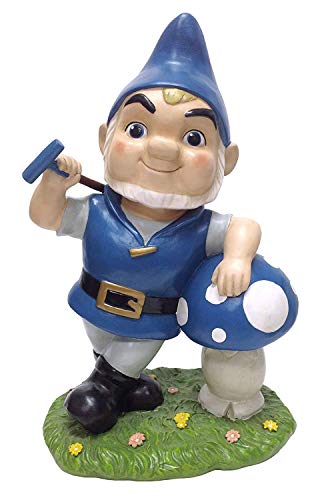 DIG Gnomeo and Tybalt Garden Statue, 10.3 by 10.75-Inch, Stone