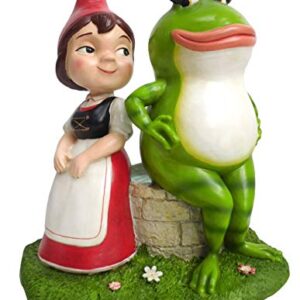 DIG Gnomeo and Tybalt Garden Statue, 10.3 by 10.75-Inch, Stone