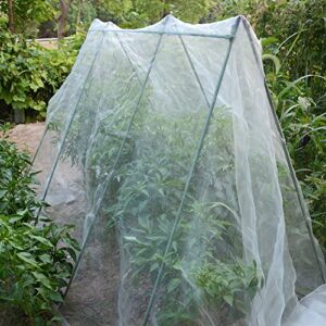 6.5x15Ft Mosquito Bug Insect Bird Fine Mesh Net Barrier Hunting Blind Garden Screen Netting for Protect Your Plant Fruits Flower