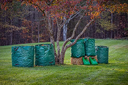 Gardzen 3-Pack 72 Gallons Garden Bag - Reuseable Heavy Duty Gardening Bags, Lawn Pool Garden Leaf Waste Bag