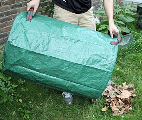 Gardzen 3-Pack 72 Gallons Garden Bag - Reuseable Heavy Duty Gardening Bags, Lawn Pool Garden Leaf Waste Bag