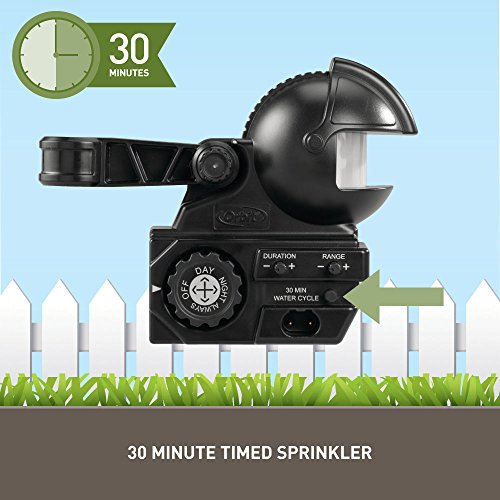 Orbit 62100 Yard Enforcer Motion-Activated Sprinkler with Day & Night Detection Modes,Black