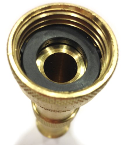 Hose Nozzle High Pressure for Car or Garden - Made in USA - Solid Brass - 2 Nozzle Set - Adjustable Water Sprayer from Spray to Jet - Heavy Duty - Fits Standard Hoses - with Gardening Secret E-Book