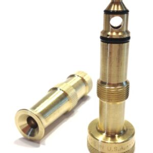 Hose Nozzle High Pressure for Car or Garden - Made in USA - Solid Brass - 2 Nozzle Set - Adjustable Water Sprayer from Spray to Jet - Heavy Duty - Fits Standard Hoses - with Gardening Secret E-Book