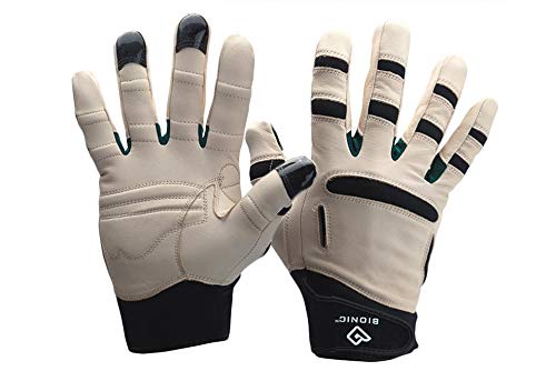 Men's ReliefGrip Gardening Premium Leather Gloves (Large)