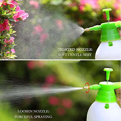 Joywayus 68oz Garden Pump Sprayer with Safety Valve Portable Yard & Lawn Sprayer for Spraying/Watering/Home Cleaning/Car Washing 0.5 Gallon Green