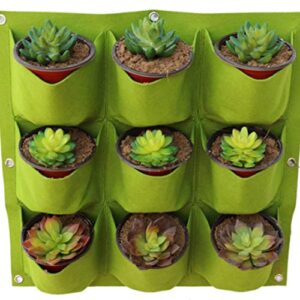 MONDEYO 72 Pocket Vertical Wall Garden Planter, Wall Hanging Planting Plant Grow Bags for Garden Indoor Outdoor Green