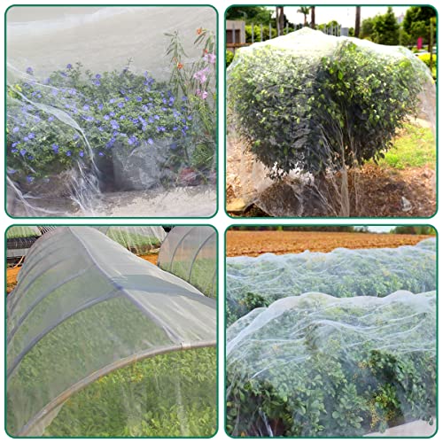 Garden Netting, Plant Covers Garden Mesh Greenhouse Row Cover Protection Mesh Net for Protect Plants Vegetables Fruits Flowers (10FT×20FT)