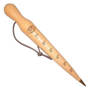 dewit wooden dibber with brass tip