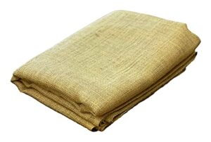 ak trading co. 40″ x 15 feet gardening multipurpose natural burlap fabric, high density jute fiber material for decor, home, crafts, garden & diy projects