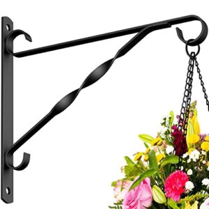 amagabeli hanging plants bracket 10” wall planter hooks hangers flower pot bird feeder wind chime lanterns patio lawn garden for shelf shelves fence screw mount against door arm hardware