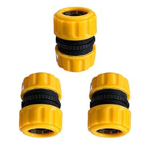 fuaty garden hose repair kit 3/4″ or 5/8″ water hose connectors/hose mender/hose extender end repair, leakproof design, 3pcs