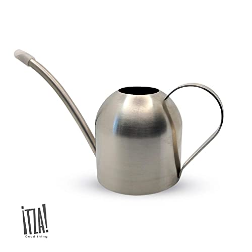 Itza 15 oz. Small Stainless Steel Metal Watering Can for Indoor, Outdoor Houseplants, Mini Watering Tool for Your Bonsai, Succulent & Orchid Plant Garden