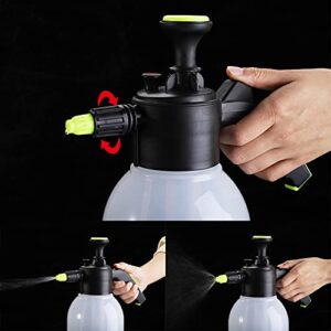 Suwimut 2 Pack 0.5 Gallon Hand held Garden Sprayer Pump Pressure Water Sprayers, Multi-Purpose Hand Sprayer for Lawn, Garden, Safety Valve Adjustable Nozzle