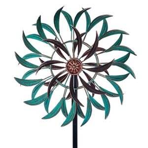 stargarden metal wind spinner,two-way wind sculptures,360 degrees kinetic wind spinners for yard and garden