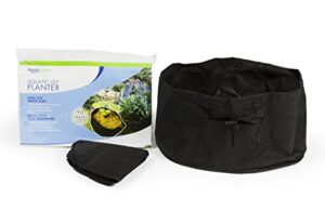 aquascape aquatic lily plant pots for pond and water garden, 14-inch x 7-inch, black, 2-pack | 98929