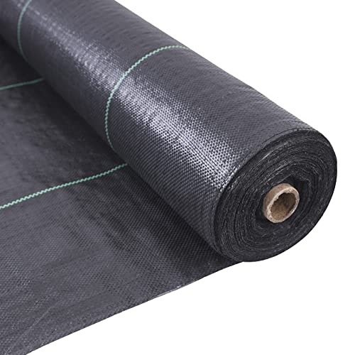 EXTRAEASY 3FT x 50FT Garden Weed Barrier Landscape Fabric Durable & Heavy Duty Weed Block Gardening Mat &Landscaping Fabric Roll,Premium Weeds Control for Flower Bed, Vegetable Garden,Easy Setup