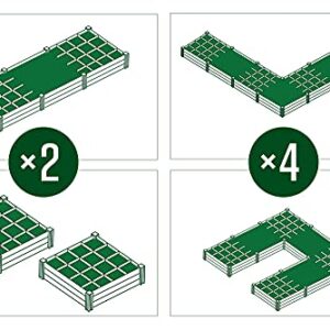 Vita Gardens 4x4 Garden Bed with Grow Grid, Packaging may vary