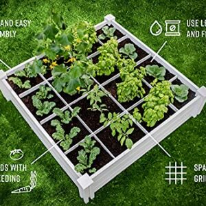 Vita Gardens 4x4 Garden Bed with Grow Grid, Packaging may vary