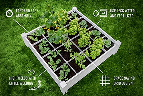 Vita Gardens 4x4 Garden Bed with Grow Grid, Packaging may vary