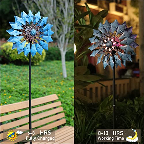 Wind Spinners for Yard and Garden-Wind Sculptures & Spinners-Wind Spinners Outdoor Metal Large for Park, Yard, Driveway, Sidewalk Light