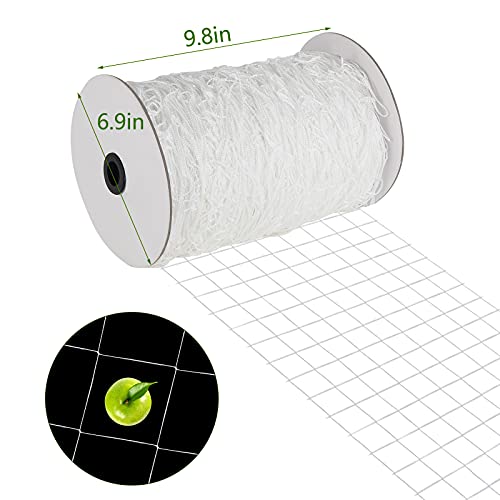 PullyBuy Soft Mesh Nylon Trellis Netting Roll - 5 x 350 ft Heavy Duty Garden Netting for Climbing Plants,Garden Melons Vegetables, Grape Racks, Hydroponic, 5x350ftnet