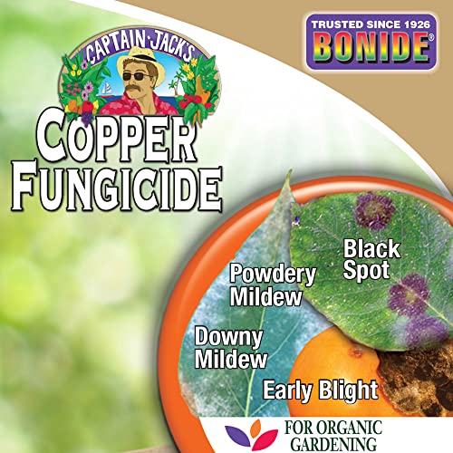 Bonide Captain Jack's Copper Fungicide, 32 oz Ready-to-Spray Disease Control Solution for Organic Gardening, Controls Leaf Curl