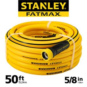 Stanley Fatmax Professional Grade Water Hose, 50' x 5/8", Yellow 500 PSI