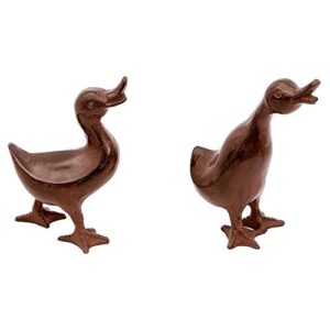 achla designs e-11 ducks statuary for indoor and outdoor decorative use, bronze