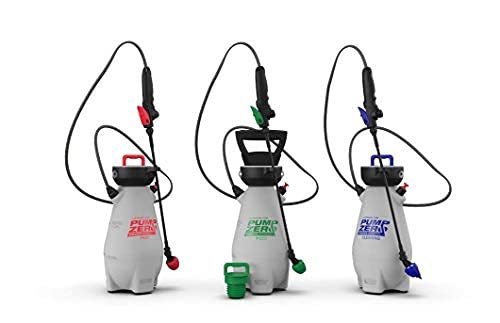 Pump Zero | 190599 | Garden Sprayer Pump | 3 Pack | Lawn & Garden | 24 Gallons Per Charge | Multi-Purpose Pressure Sprayer | 16-20 PSI