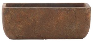 classic home and garden 240001p-433 dakota trough, rust, large