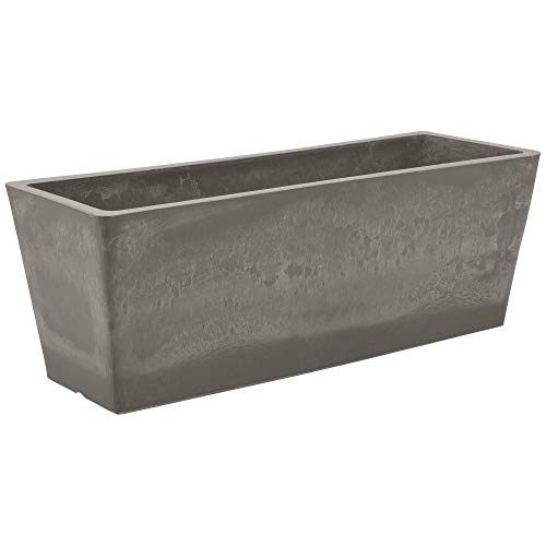 Arcadia Garden Products PSW U45CT Simplicity Window Box, 17.5" x 7" x 6", Cement Color, 17.5" x 7"